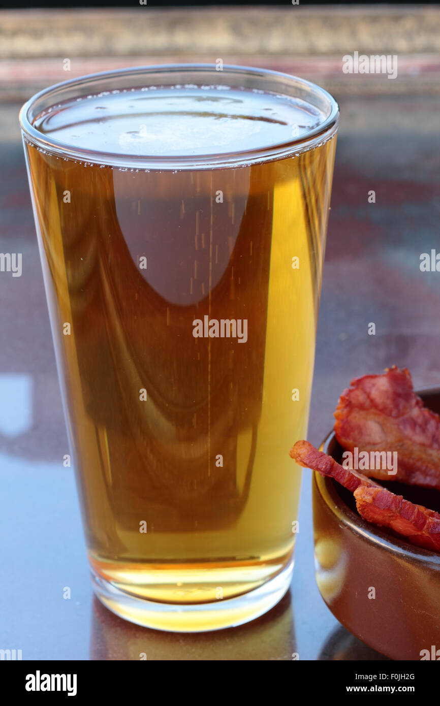 Glass full of cold and refreshing lager beer Stock Photo - Alamy