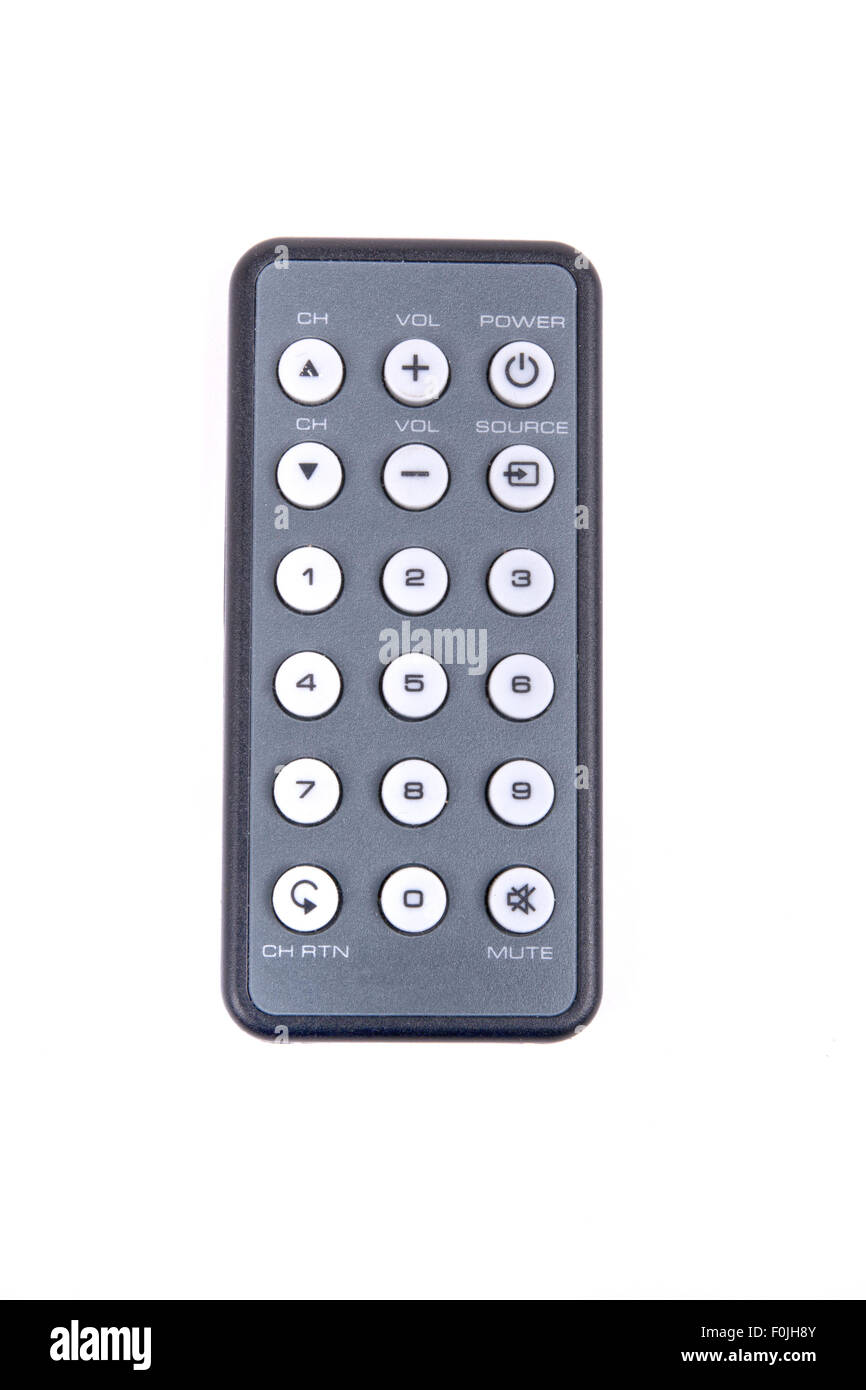 Remote control isolated on a white background Stock Photo - Alamy