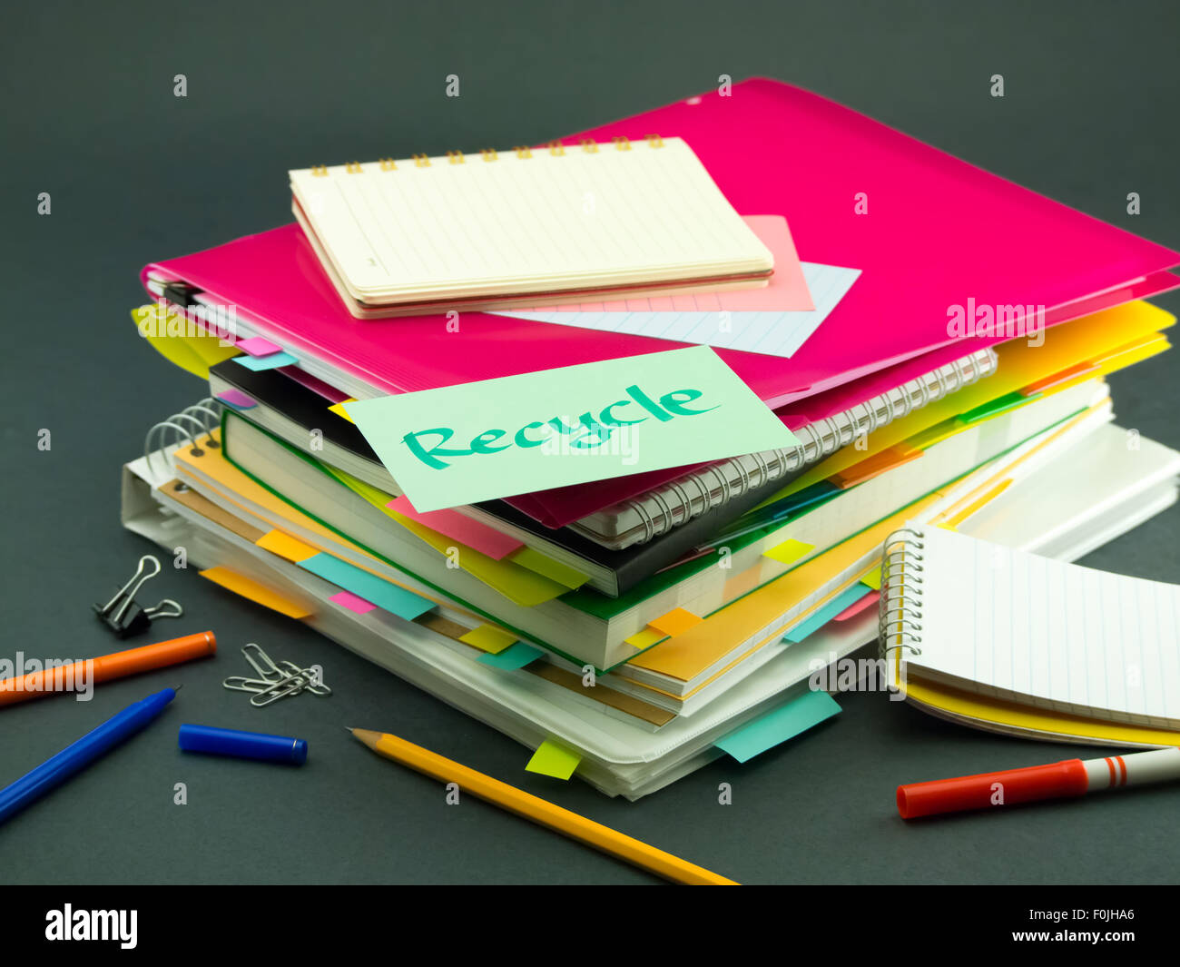 The Pile of Business Documents; Recycle Stock Photo - Alamy