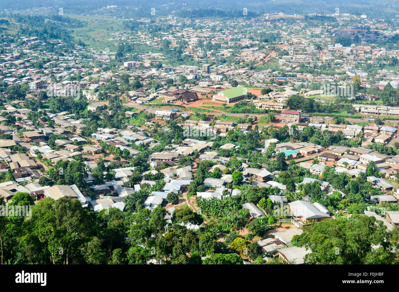 Aerial view of the city of Bamenda, Northwest, Cameroon Stock Photo - Alamy