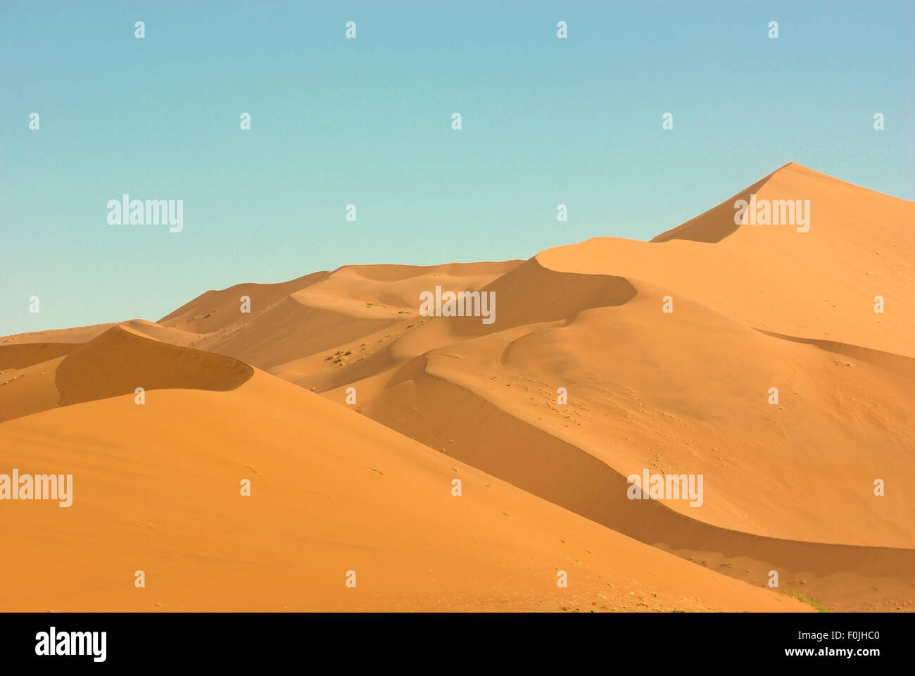 Incredible huge dunes of sand located in Sossusvlei in Namibia within ...
