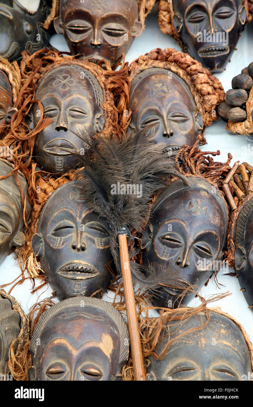 Craft Industry in Namibia and South Africa - selection of african mask ...