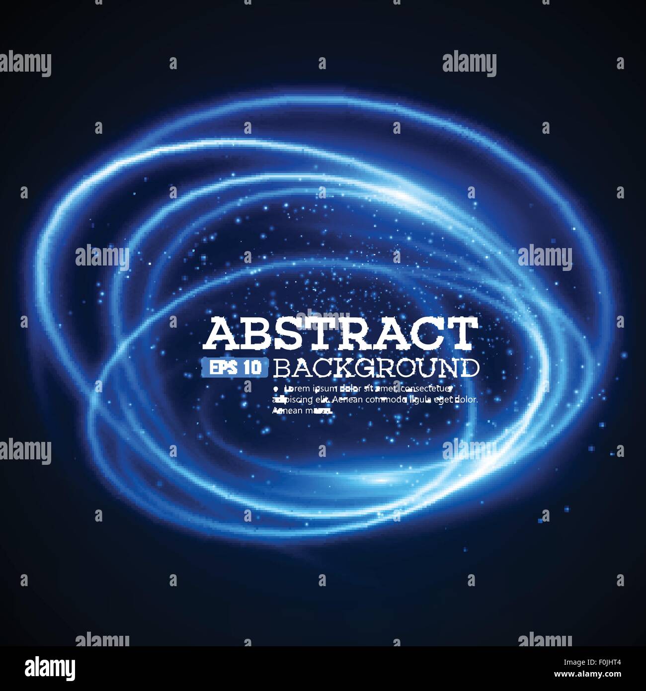 Abstract Blue Lights Effect Background. Vector illustration Stock ...