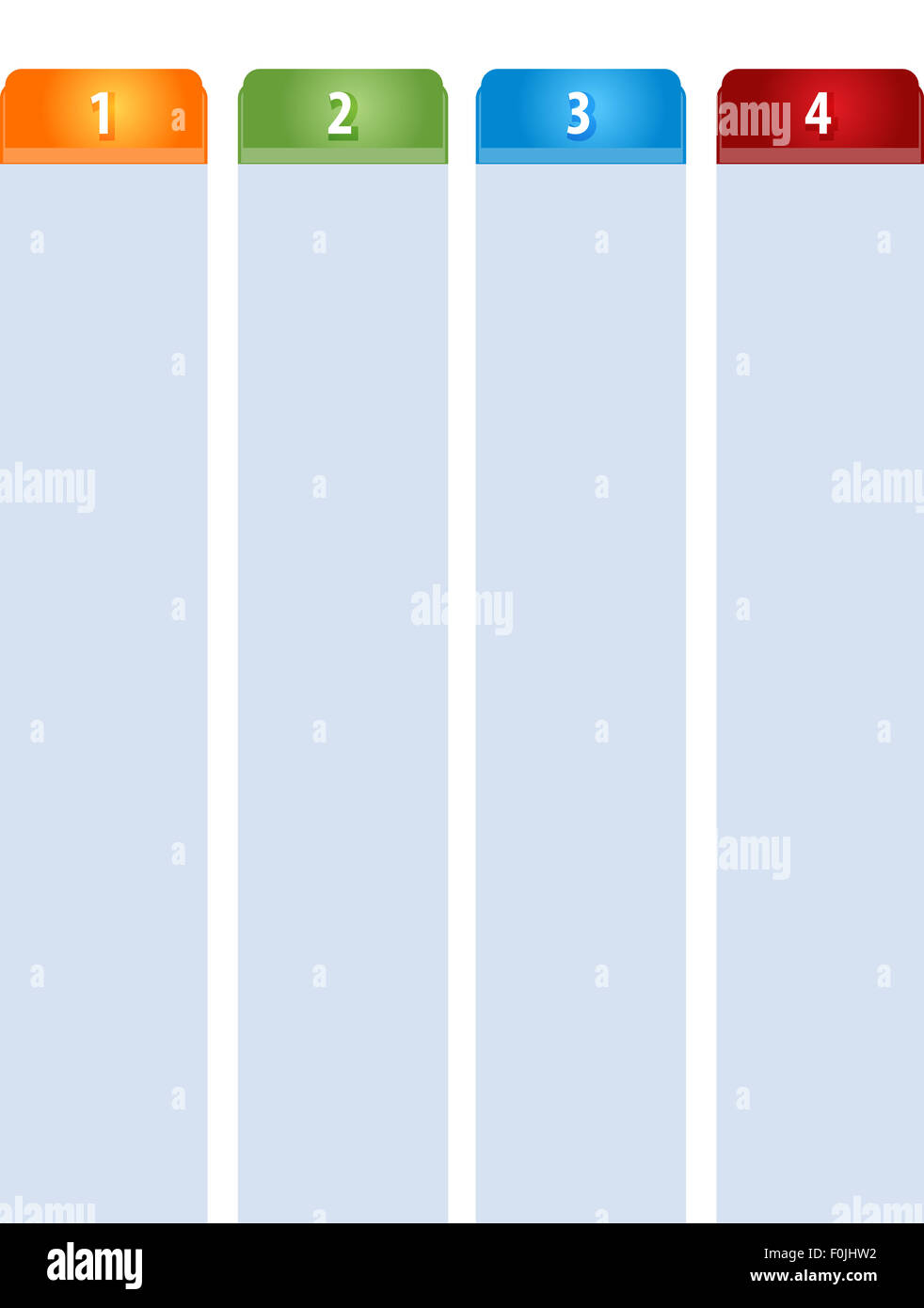 Blank business strategy concept infographic diagram illustration Tab ...