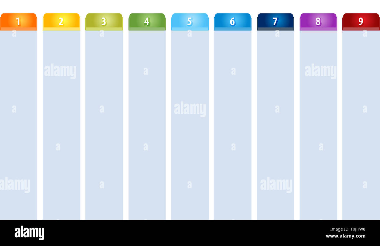 Blank business strategy concept infographic diagram illustration Tab ...