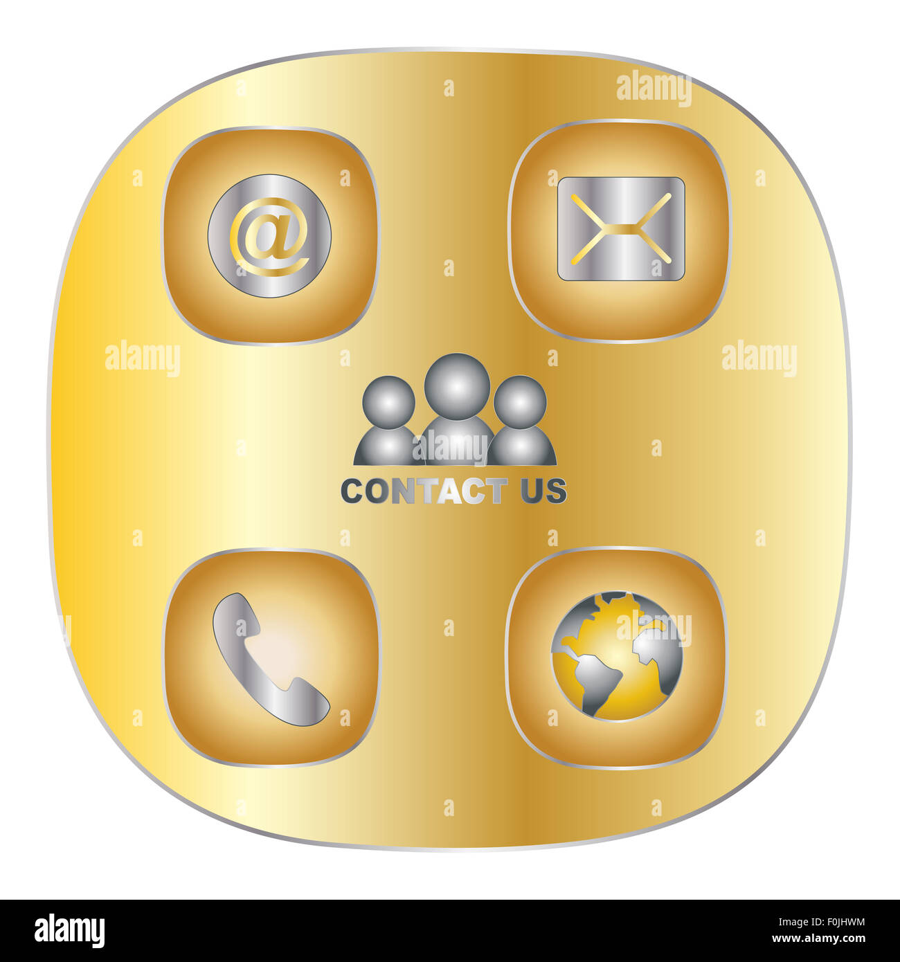 Contact communication icon hi-res stock photography and images - Alamy