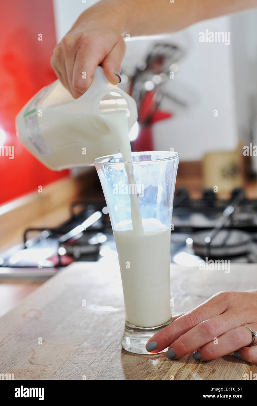 Glass Of Semi Skimmed Milk High Resolution Stock Photography and Images ...