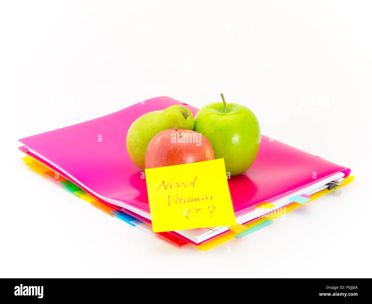 Present of fruits and messages for careing hard work Stock Photo - Alamy