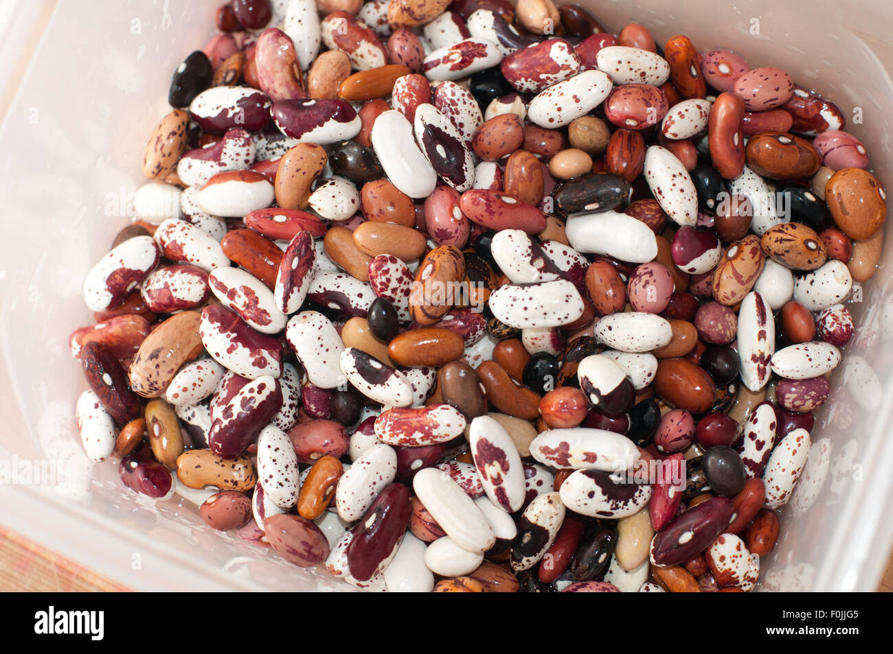 Many kidney beans different colors and shapes top view Stock Photo - Alamy