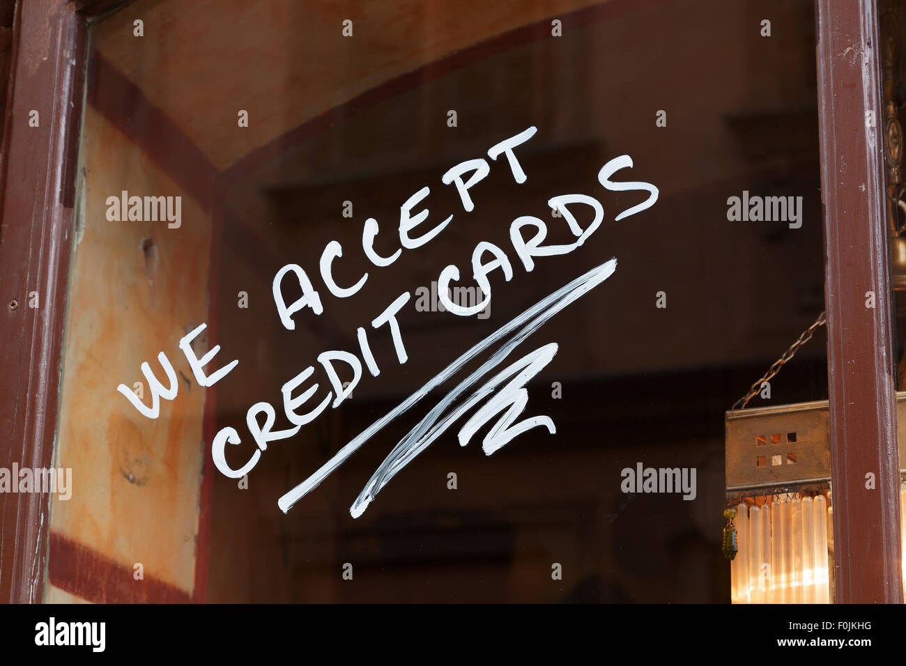 We Accept Credit Card Signs