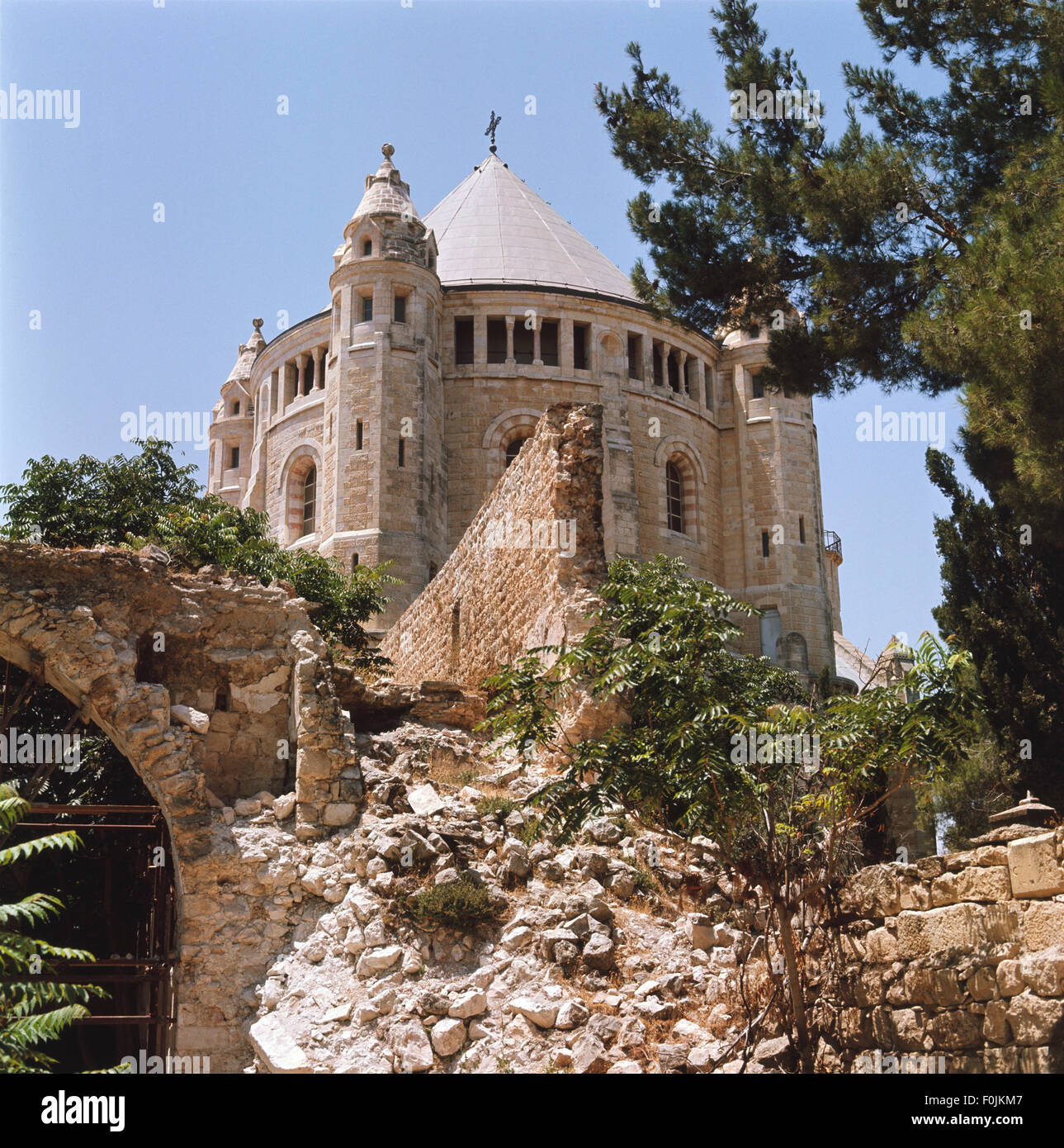 Exterior of the Dormition Abbey Dormition Sancta Maria built at the ...