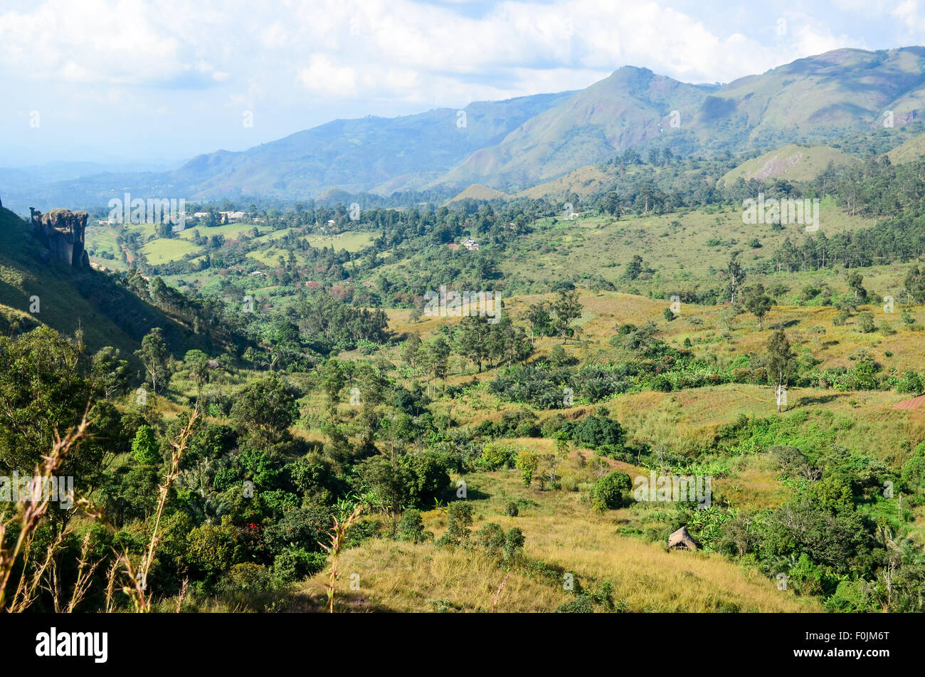 Aerial view of Cameroon countryside Stock Photo - Alamy