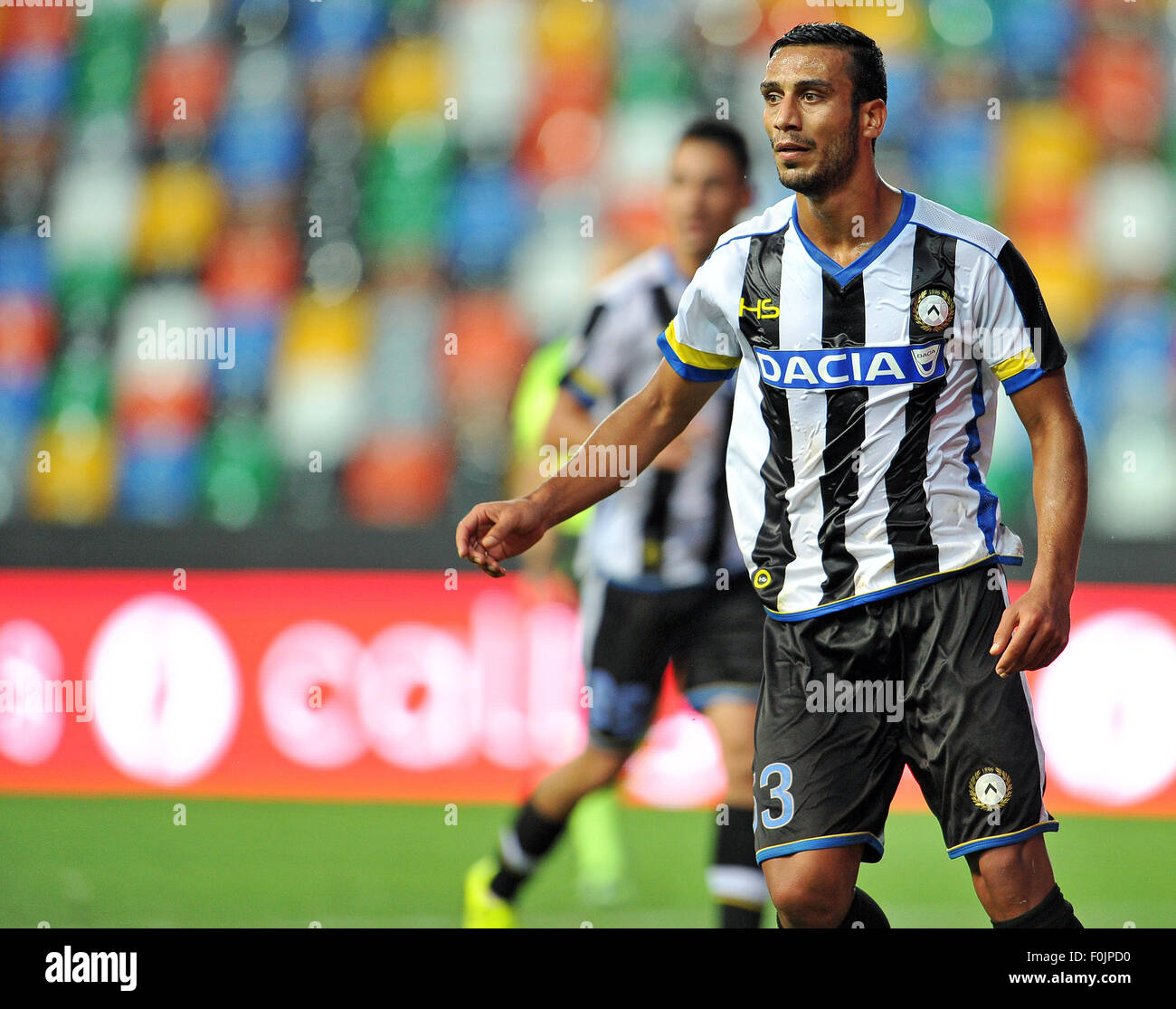 Udine, Italy. 16th Aug, 2015. Udinese's defender Kadhim Ali Adnan looks ...