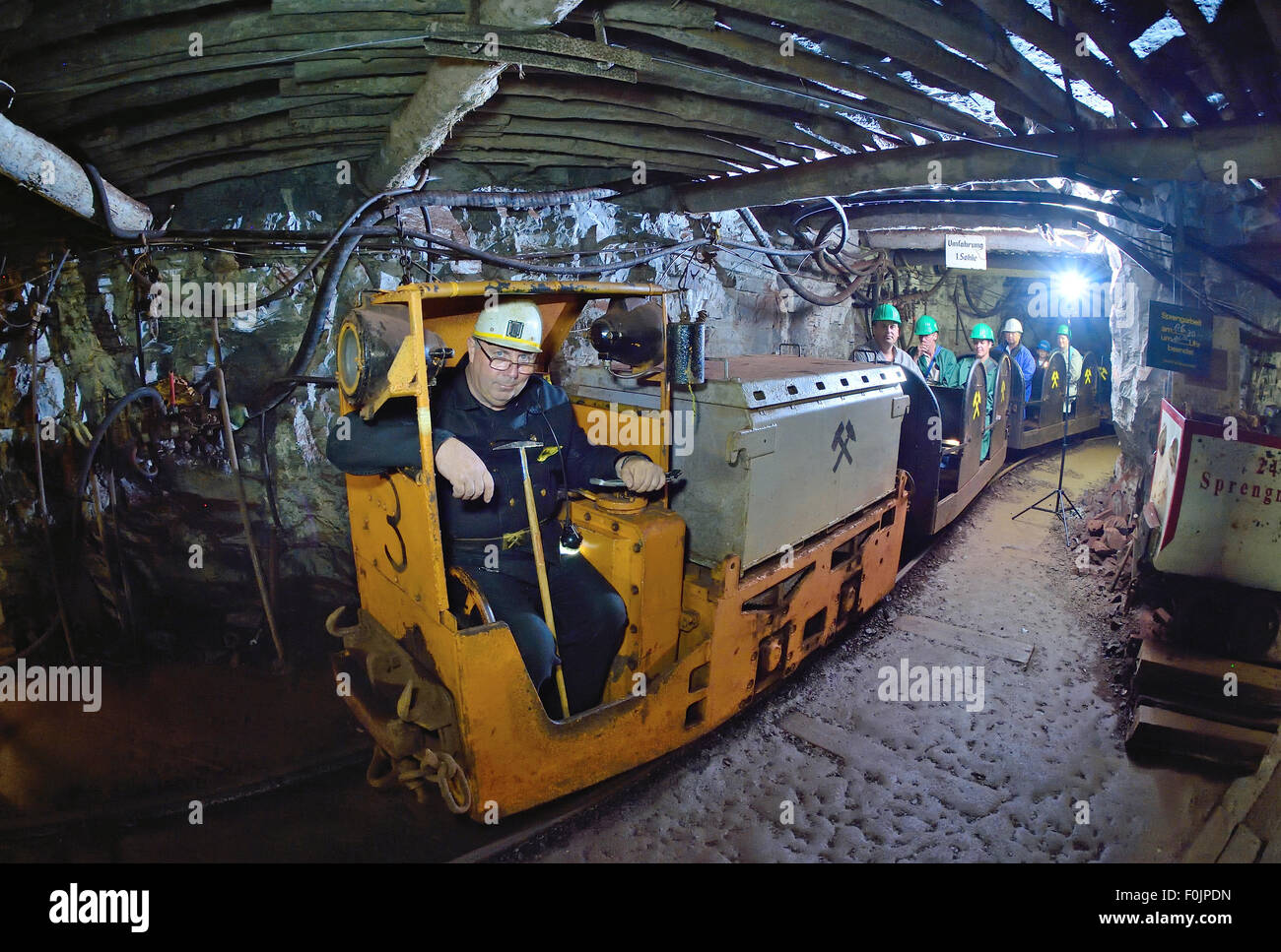 Sangerhausen, Germany. 07th Aug, 2015. Erich Hartung, director of the ...