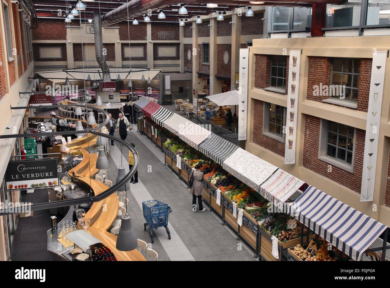 the Eataly store in Turin (Piedmont, Italy), part of the international ...