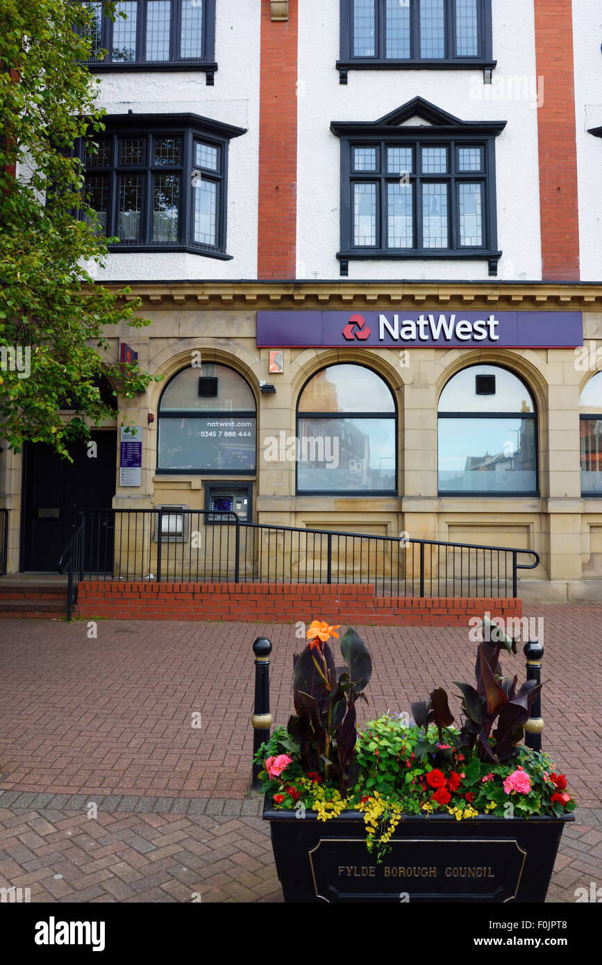 Exterior of a branch of NatWest Bank in Lytham, Lancashire Stock Photo ...