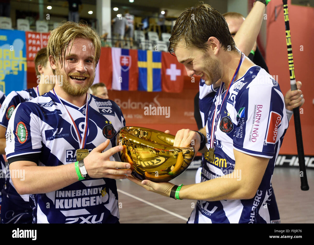 Prague, Czech Republic. 16th Aug, 2015. International Floorball ...