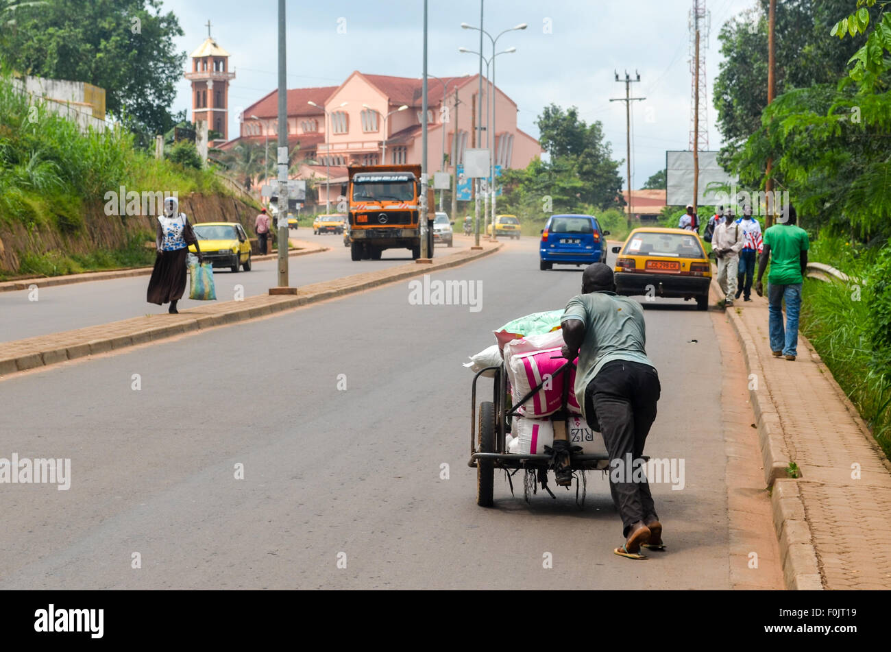 Man pushing the cart hi-res stock photography and images - Alamy