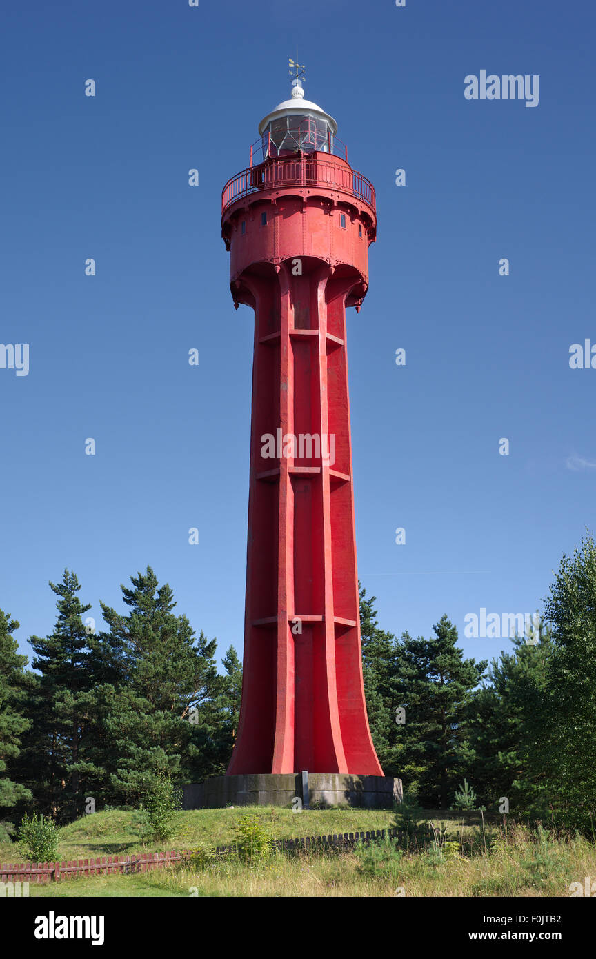 Ristna Lighthouse. Island Hiiumaa. Estonia 7th August 2015 Stock Photo ...