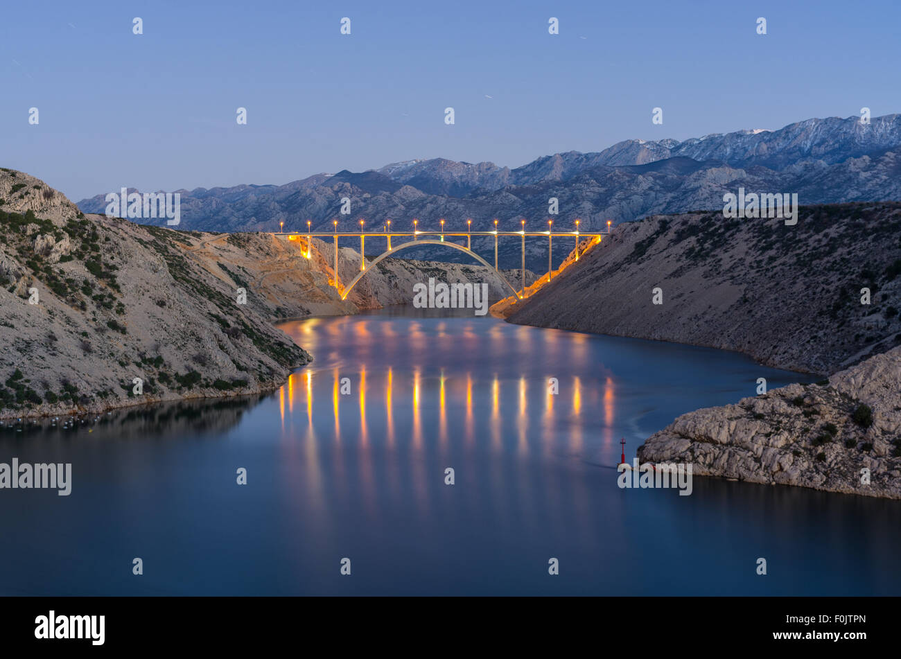 Maslenica bridge, Adriatic coast, Croatia Stock Photo - Alamy