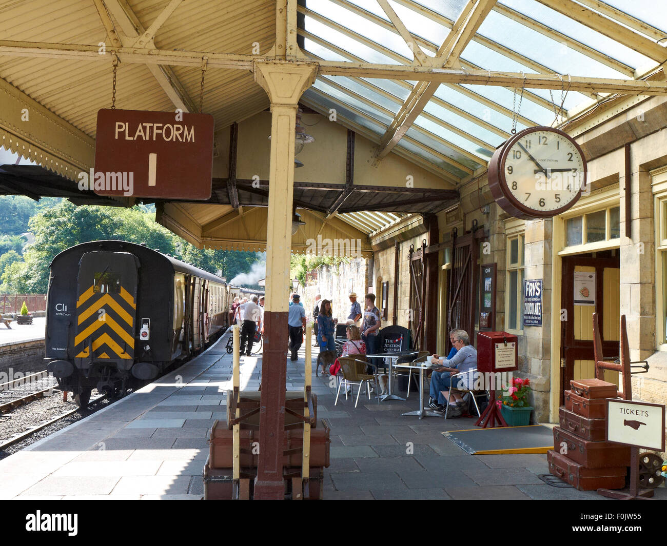 Llangollen railway station Denbighshire Wales UK Stock Photo - Alamy