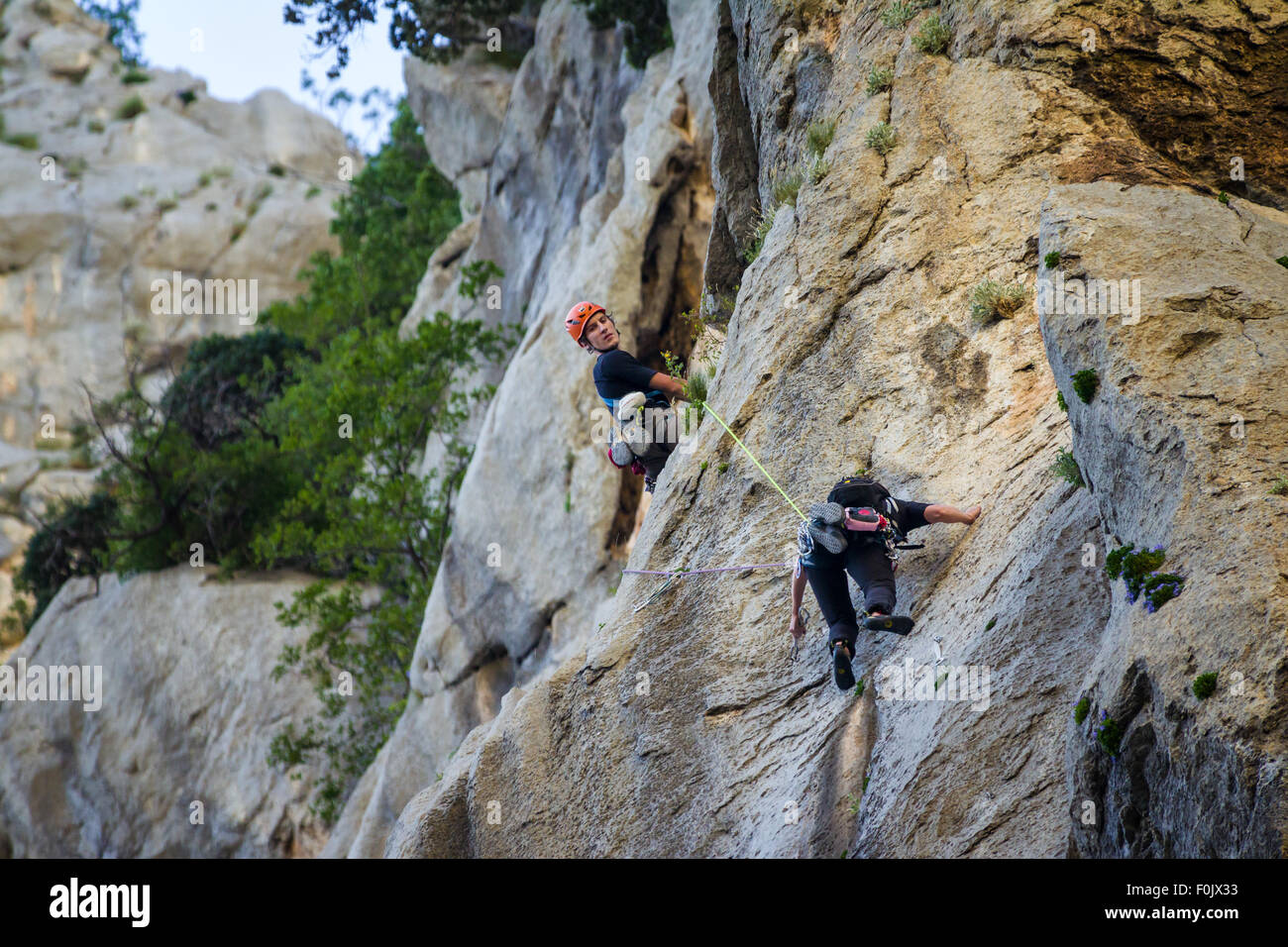 Climbing in National park Paklenica, Croatia Stock Photo - Alamy