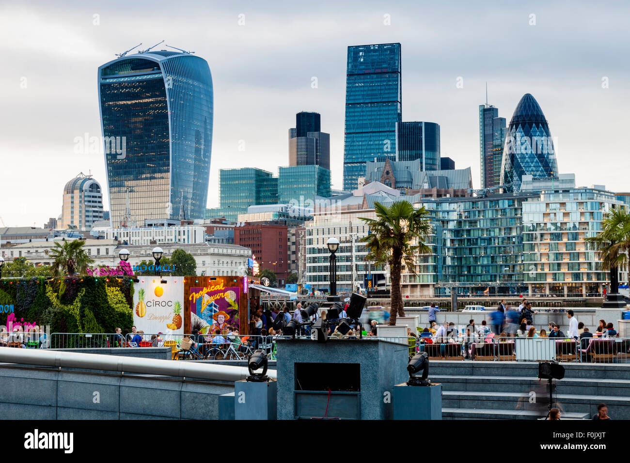 The City of London Skyline From More London Riverside, London, England ...