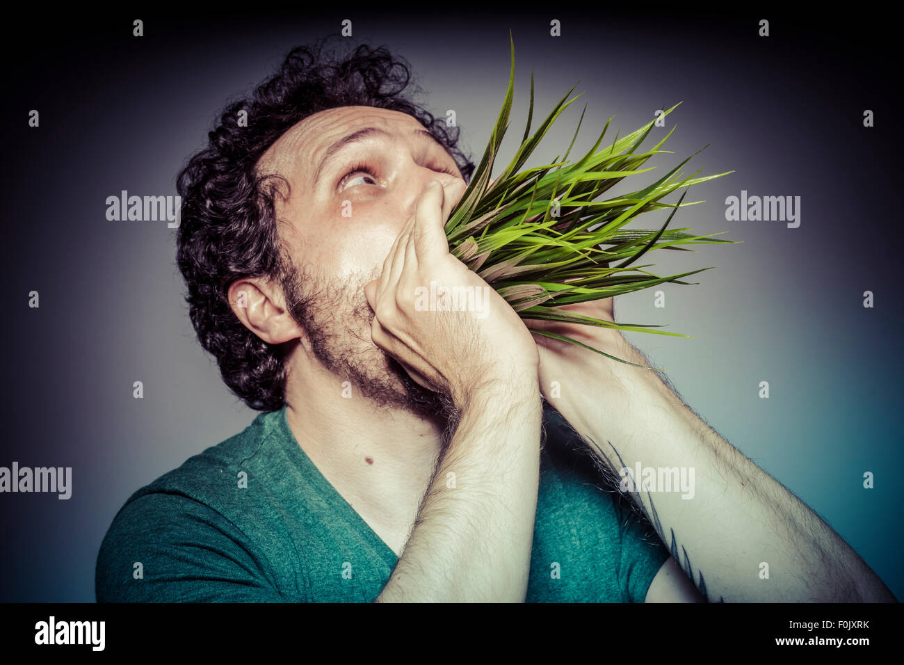 Funny ecology concept man hi-res stock photography and images - Alamy