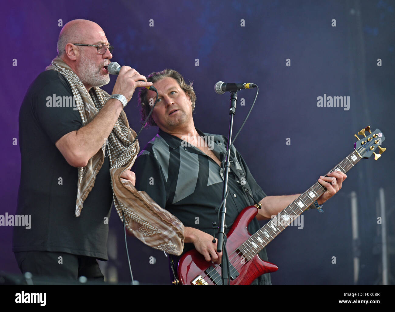 Fish singer with marillion performing on the main stage hi-res stock ...