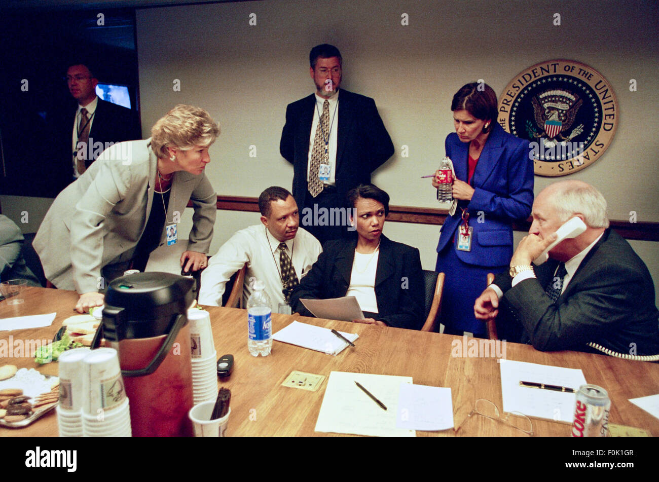 Vice President Cheney Talks on Phone in the President's Emergency ...