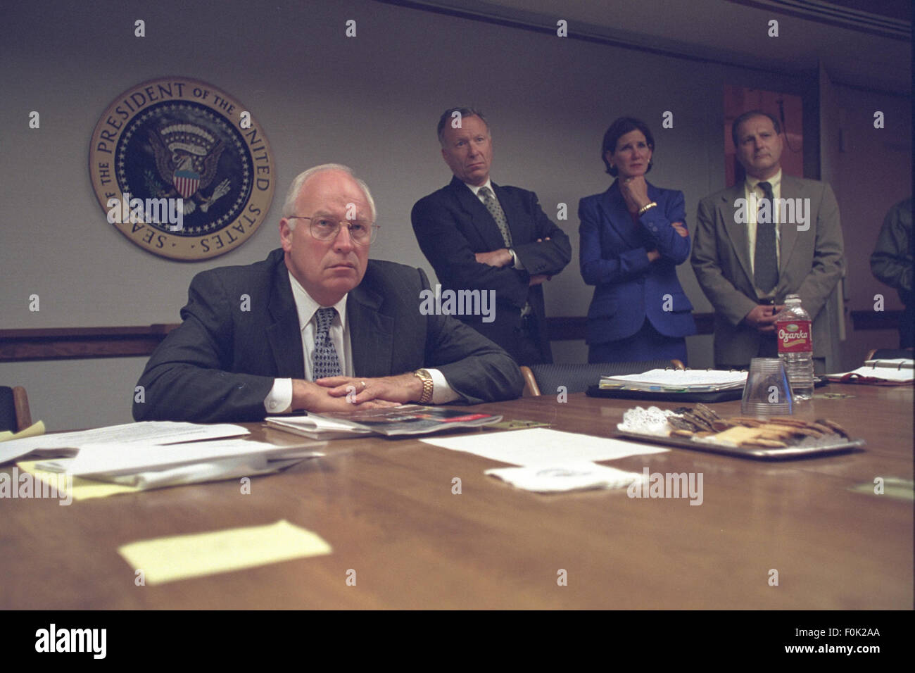 Vice President Cheney with Senior Staff in the President's Emergency ...