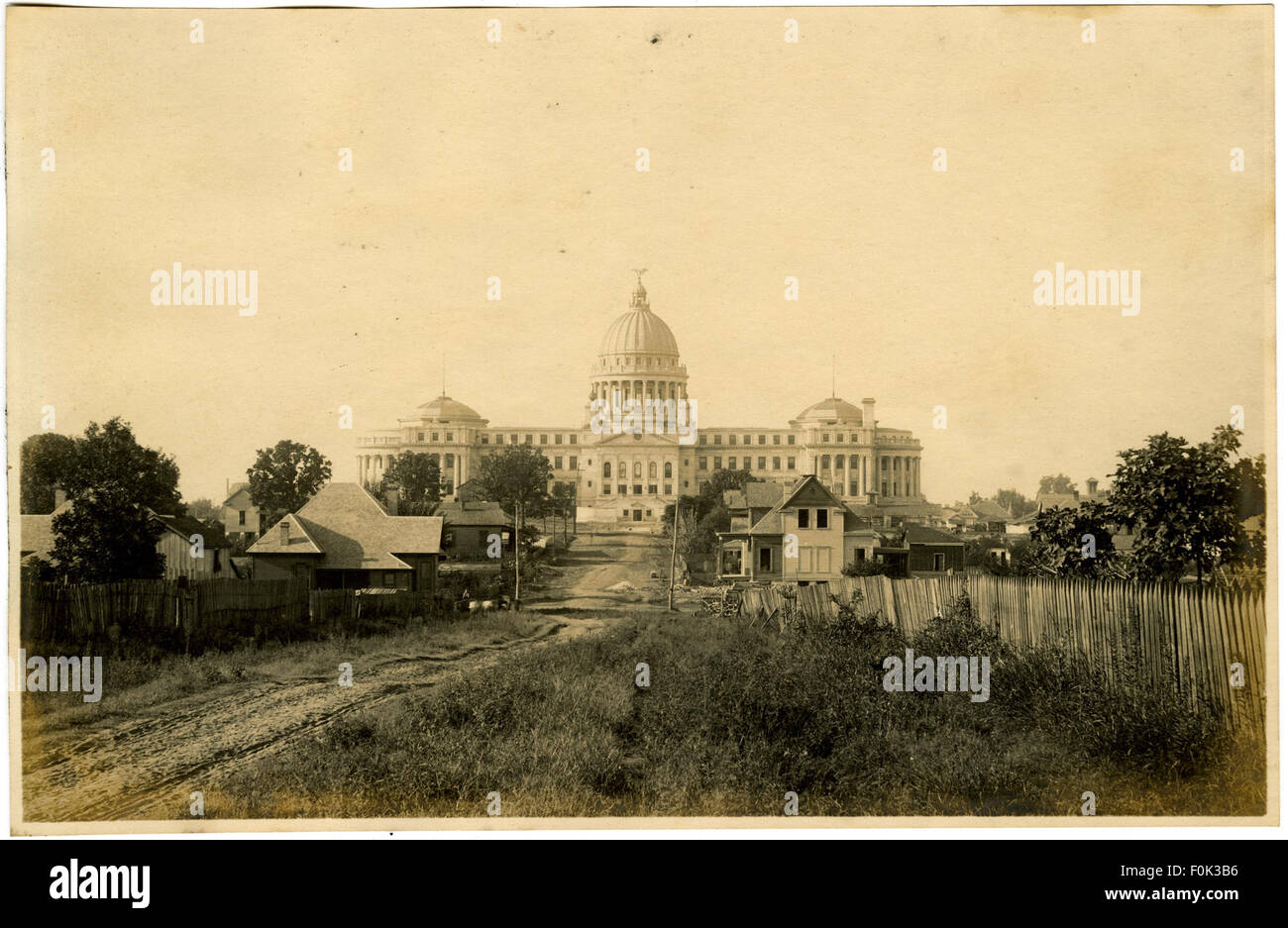 A distant view captures a vast landscape or architectural feature from ...