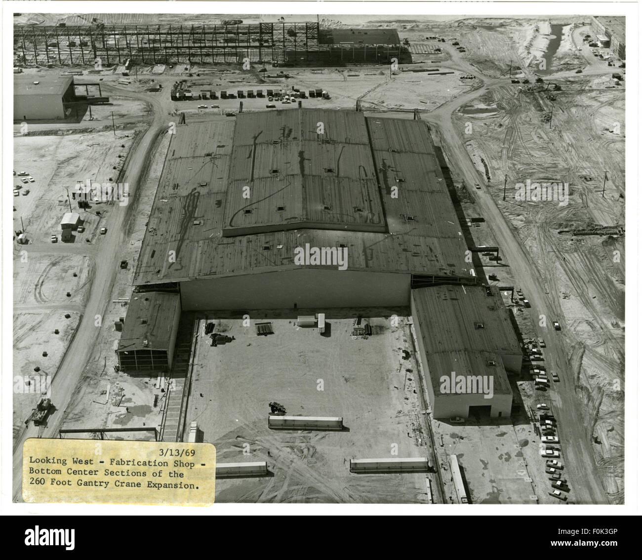 Looking West - Fabrication Shop - Bottom Center Sections of the 260 ...