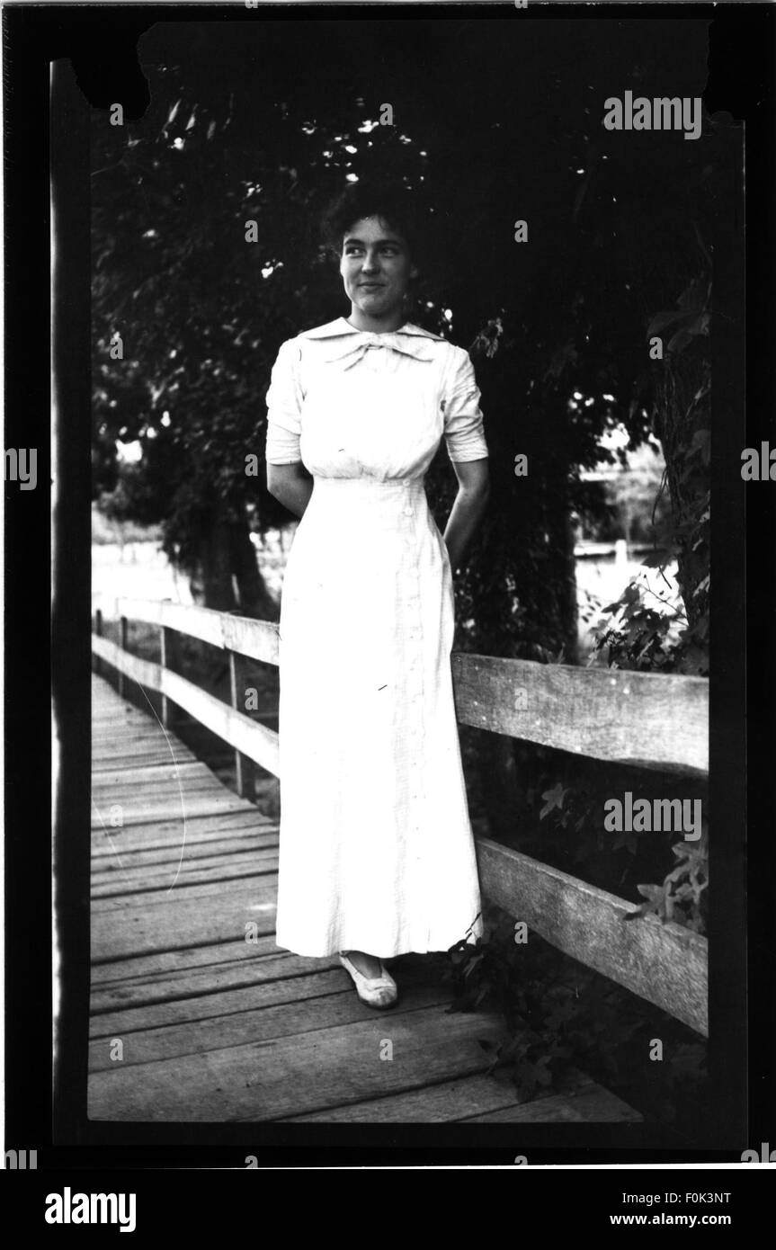 A historical portrait of Miss Edna Pope, though the context and details ...