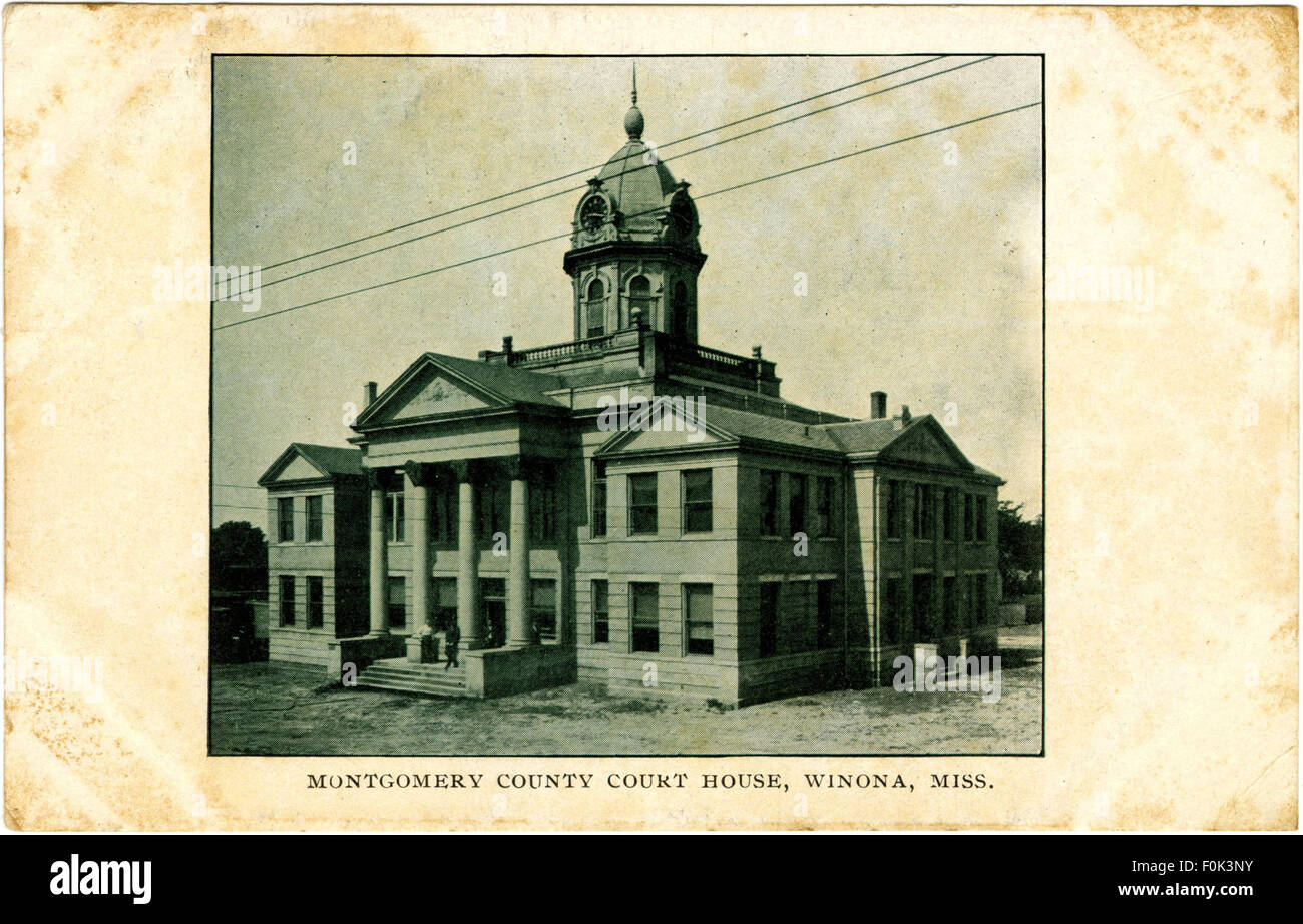 The Montgomery County Courthouse in Winona, Mississippi, is an ...
