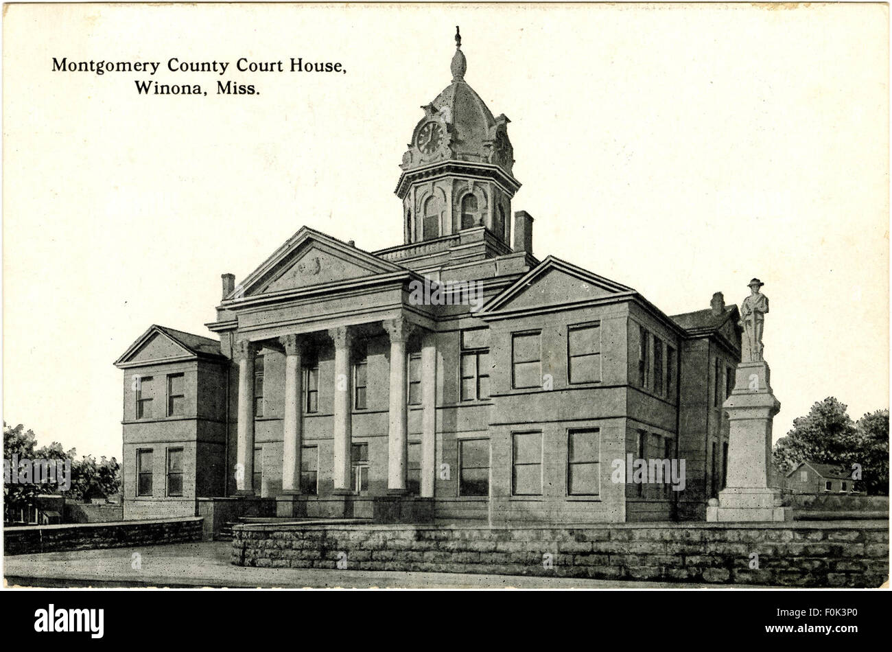 The Montgomery County Court House in Winona, Mississippi, is a historic ...
