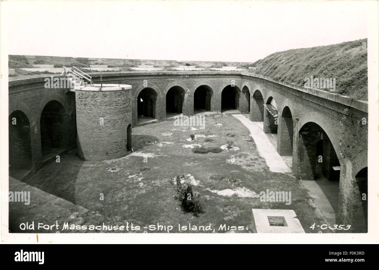 Old Fort Massachusetts, located on Ship Island, Mississippi, is a ...