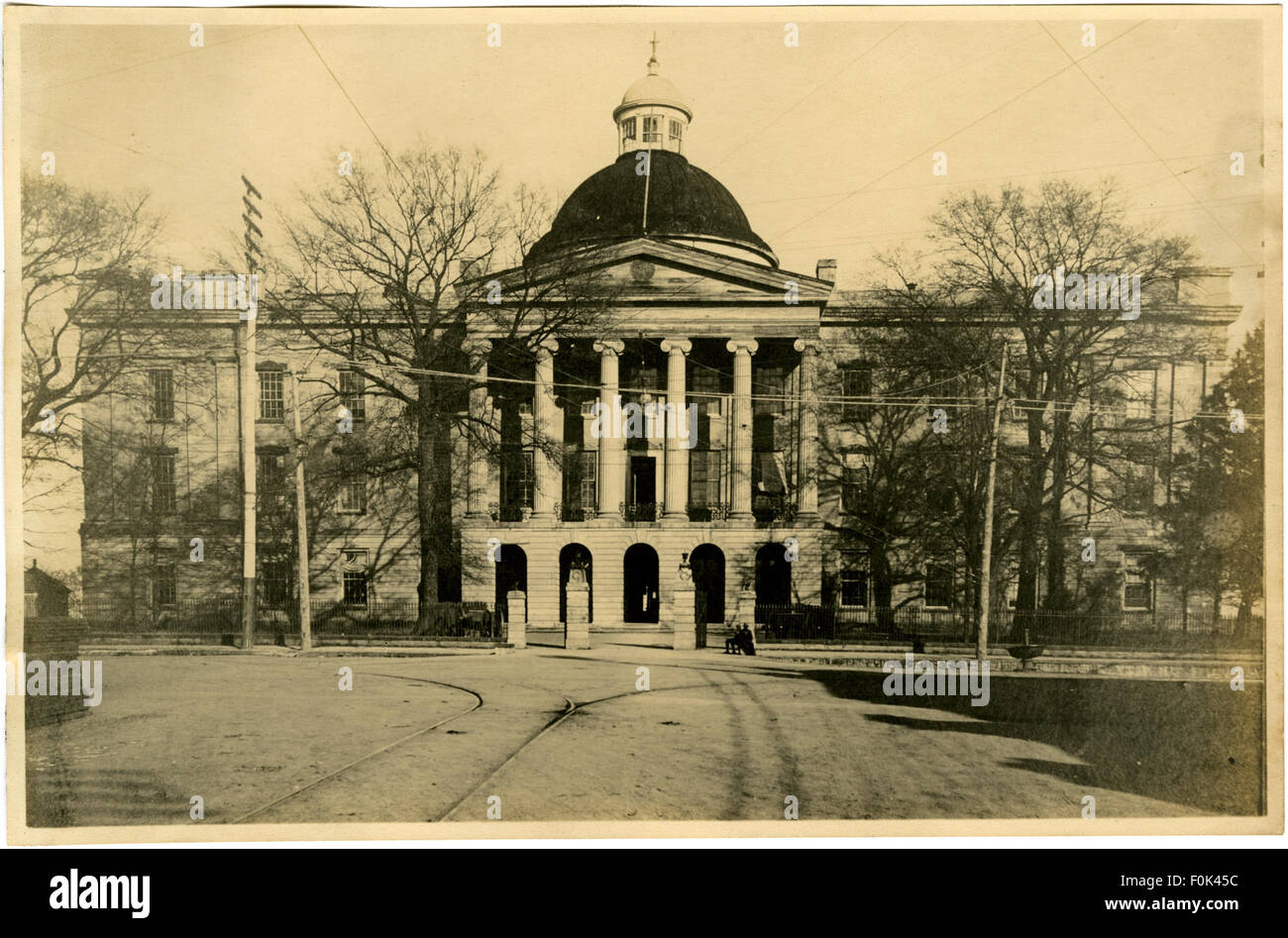 History historic vintage old photograph archive state house hi-res ...
