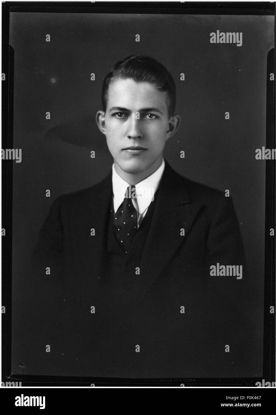 This photograph shows an unidentified man, likely captured in a ...