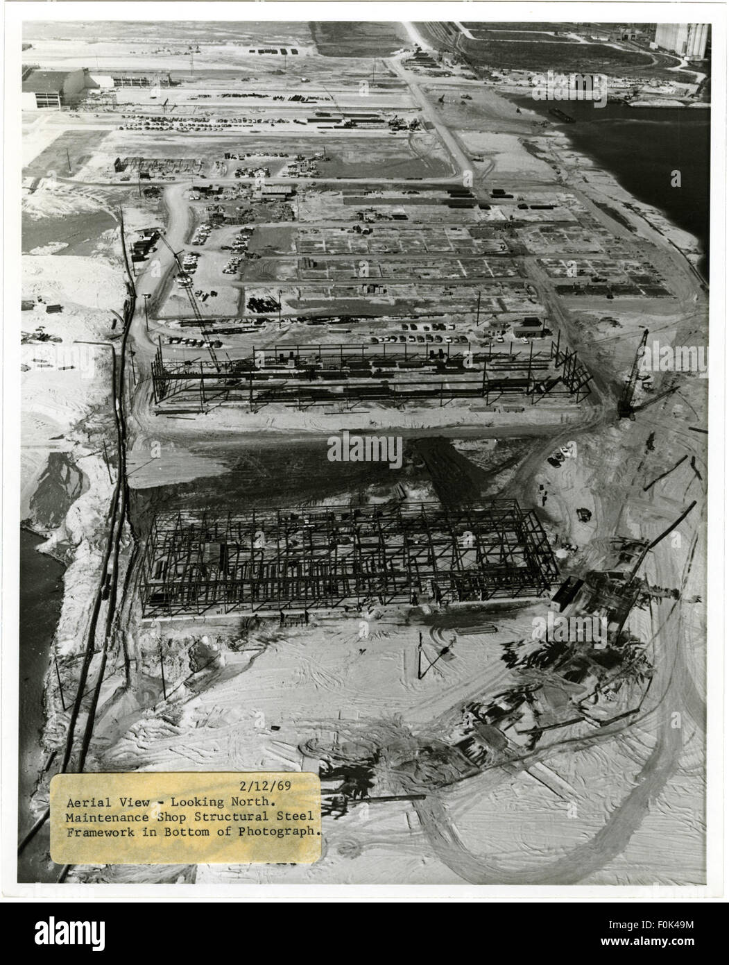 Aerial View - Looking North. Maintenance Shop Structural Steel ...