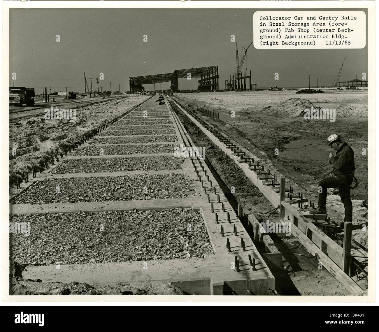 This image from November 13, 1968, shows a Collocator Car and Gantry ...