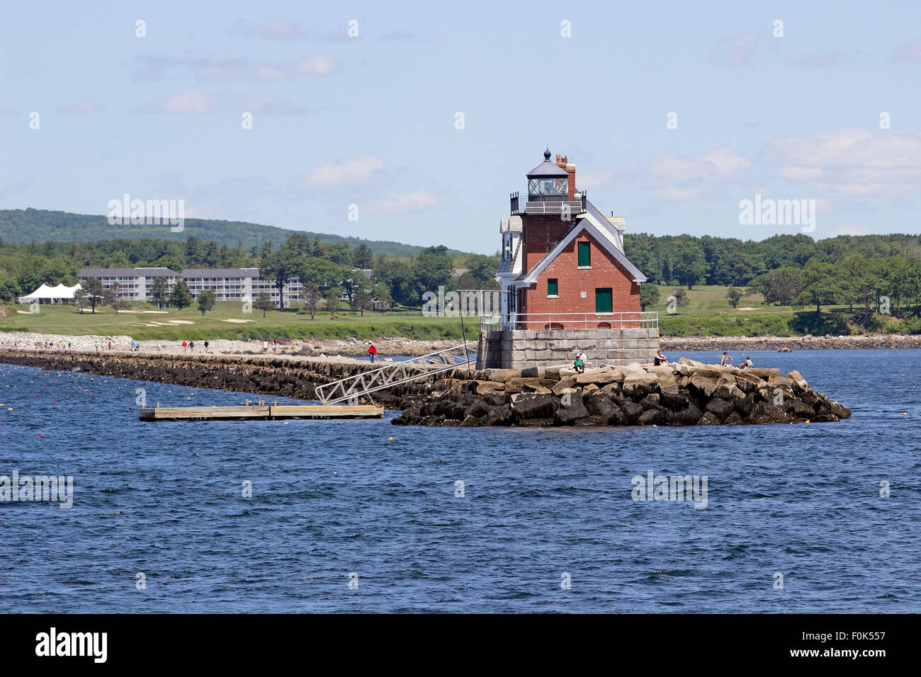 Rockland harbor lighthouse hi-res stock photography and images - Alamy