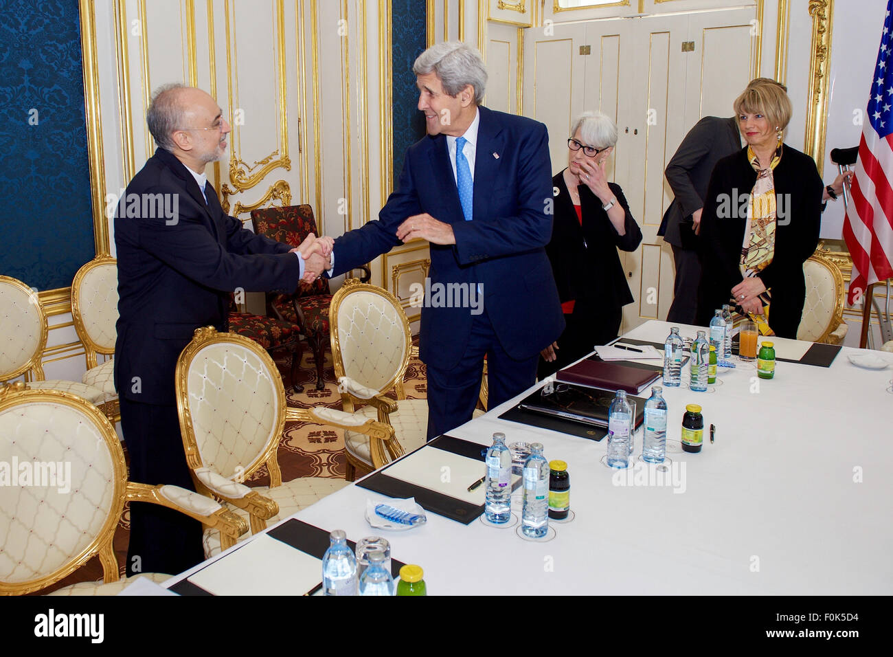Secretary of State Kerry Shakes Hands With Iranian Vice President for ...
