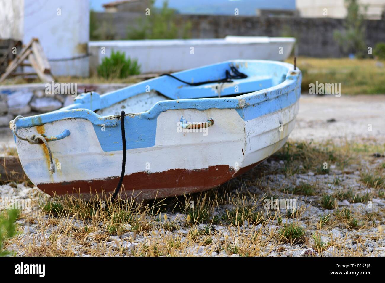 Old wooden boat Stock Photo - Alamy