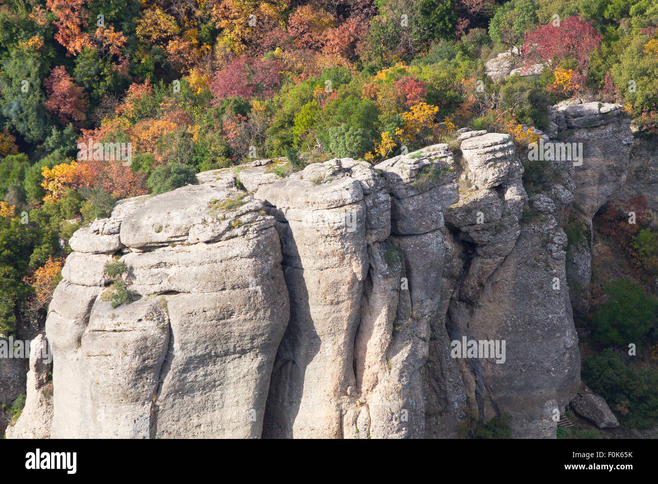 Famous Meteora Rocks, Trikala region, Greece Stock Photo - Alamy