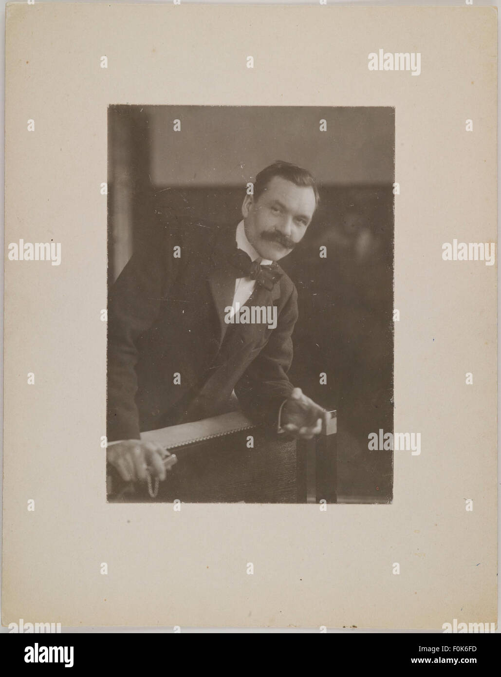 Axel Gallén, wearing a suit, in Vienna, ca1907; photograph with Stock ...