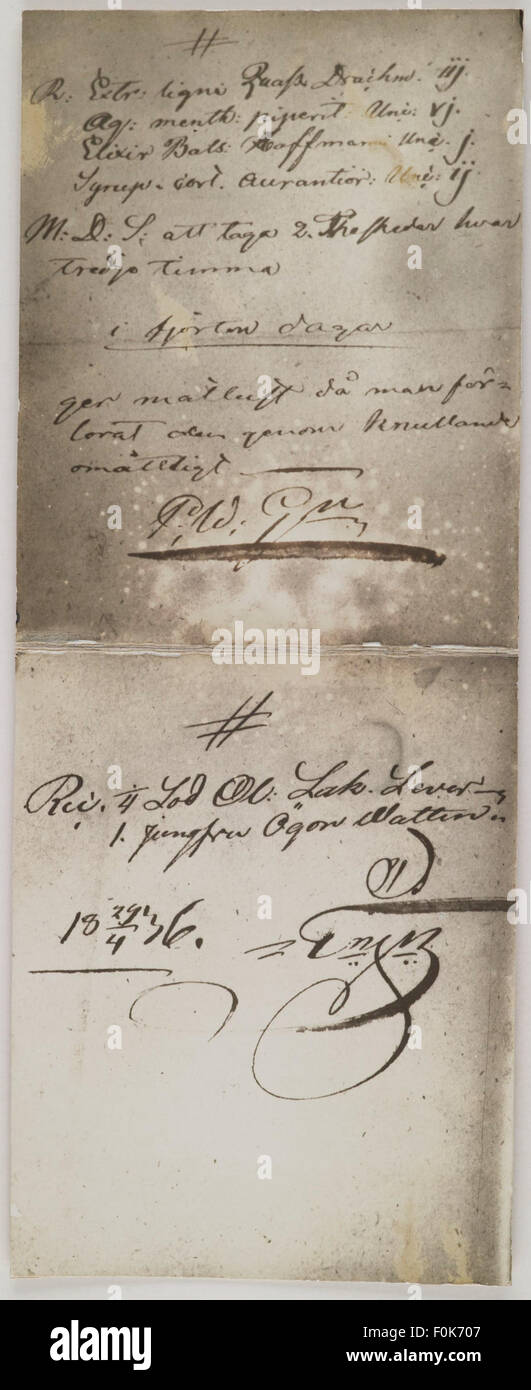 This photograph shows a handwritten document, complete with the ...