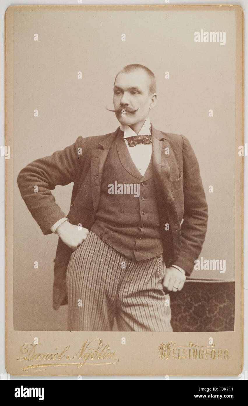 A studio portrait of Axel Gallén, the artist Akseli Gallen-Kallela’s ...