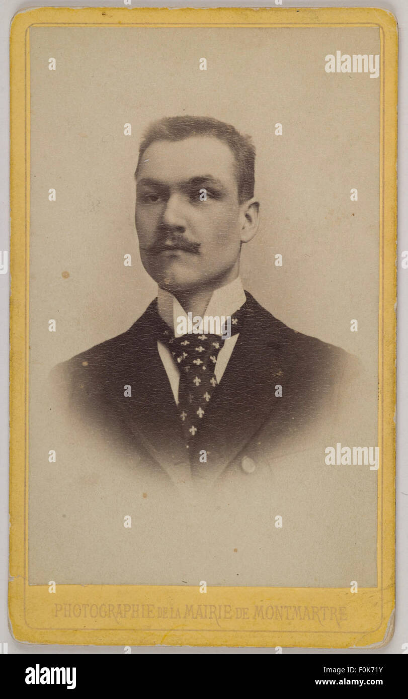 This 1889 print depicts Finnish artist Axel Gallén, also known as ...