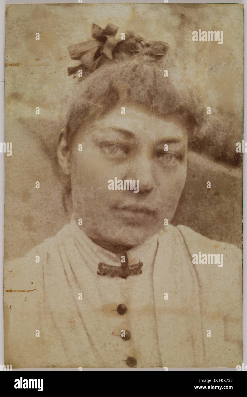 This portrait, likely taken from a print, depicts Mary Sl,,r, the wife ...